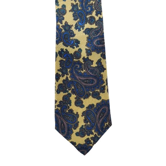 Van Heusen | Accessories | Van Heusen Paisley Pattern Yellow 9 ...